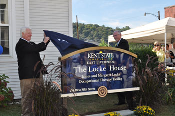 Ribbon Cutting Officially Opens The Locke House | Kent State University